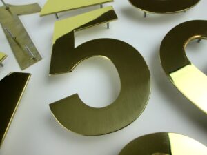 Brass House Numbers - BRASS PLAQUES