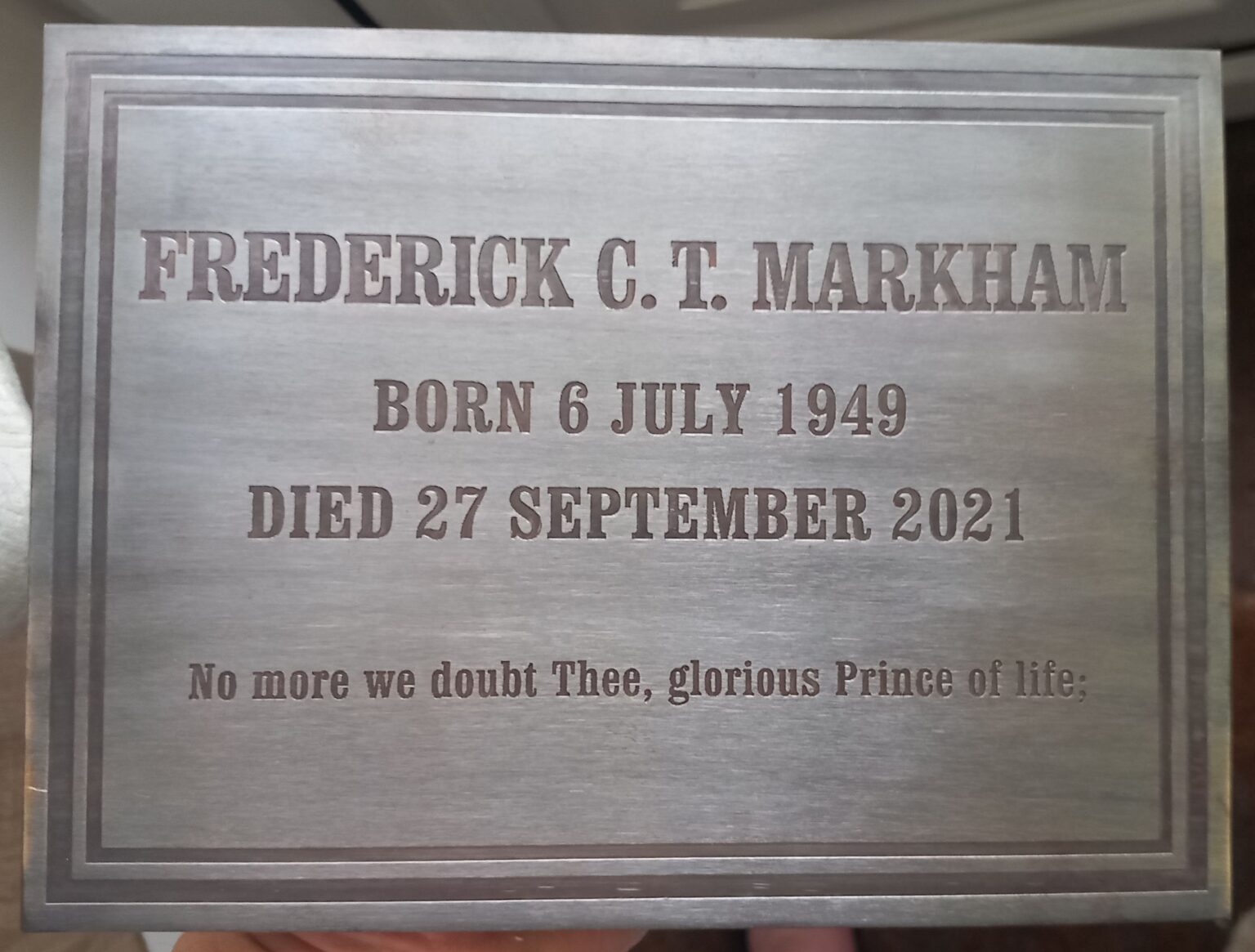 Aged Deep Etched Bronze Plaques. No Colour Fill - BRASS PLAQUES